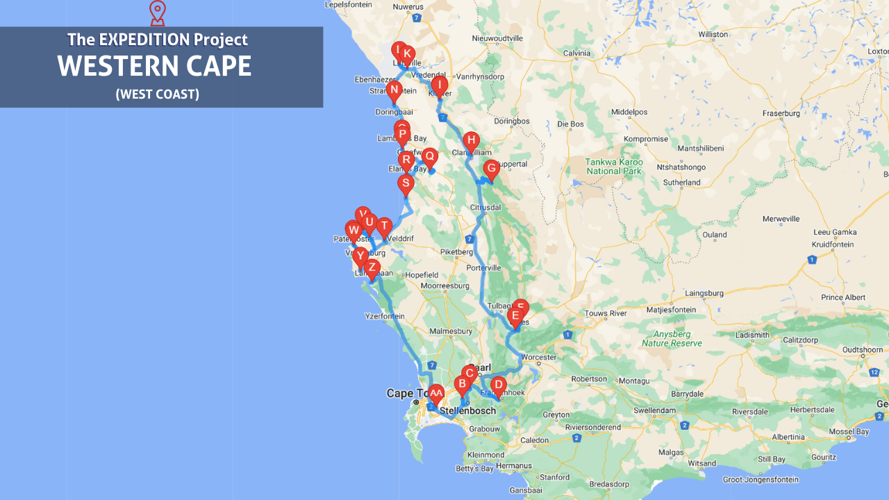 Map Of West Coast South Africa